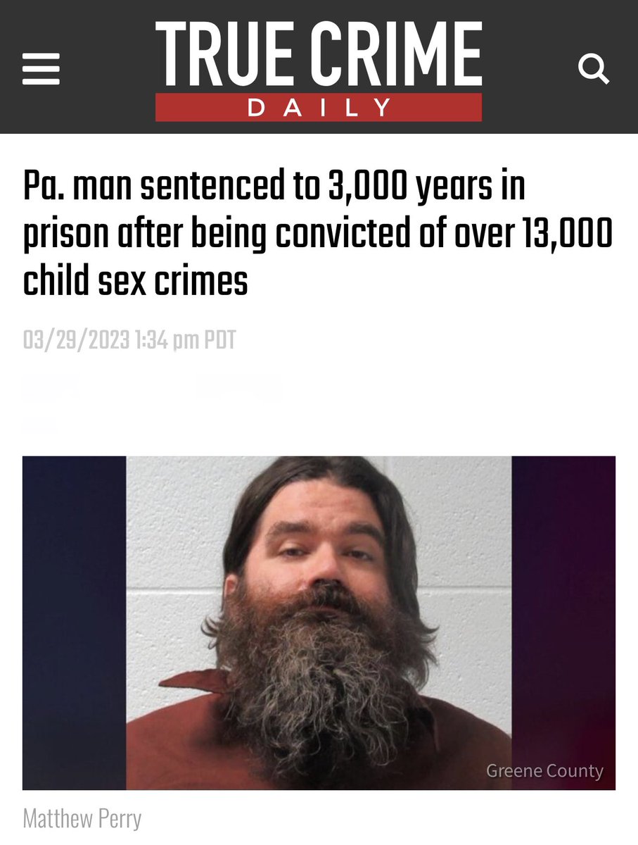 Laila Mickelwait On Twitter Matthew Perry Was Sentenced To 3 000