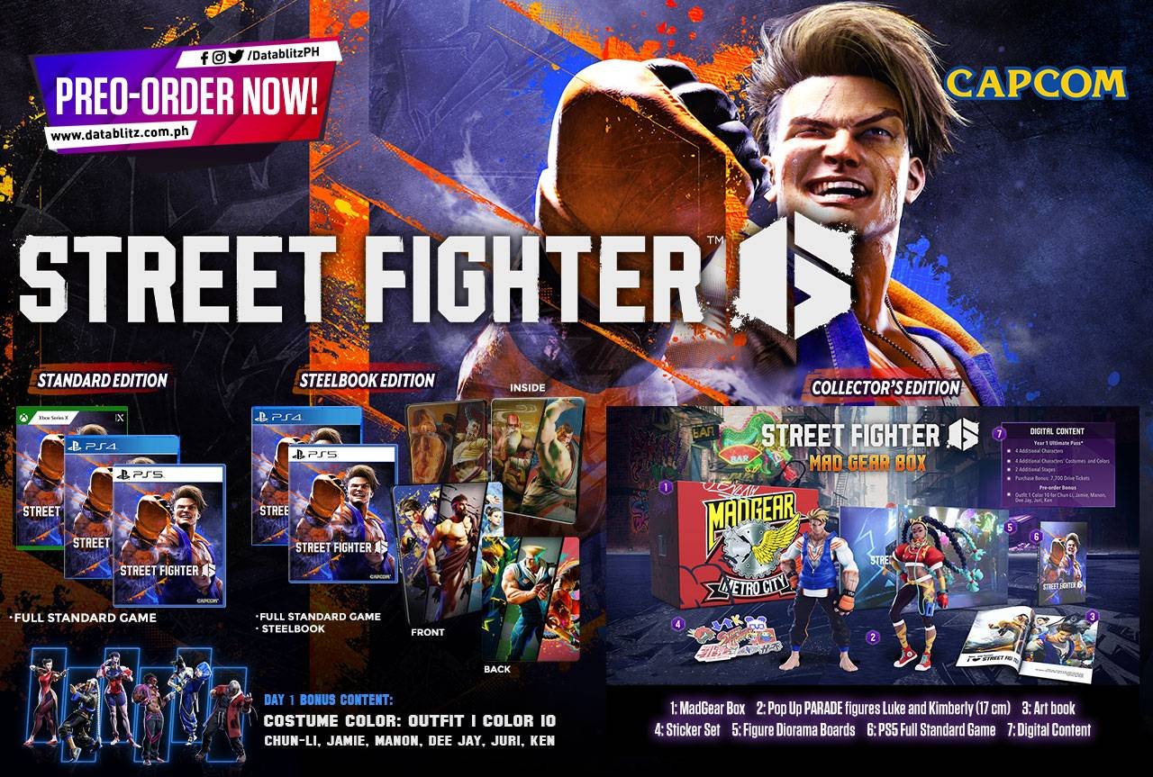 DataBlitz on Twitter: "A NEW ERA OF STREET FIGHTER! Pre-orders for Street Fighter 6 are now ...