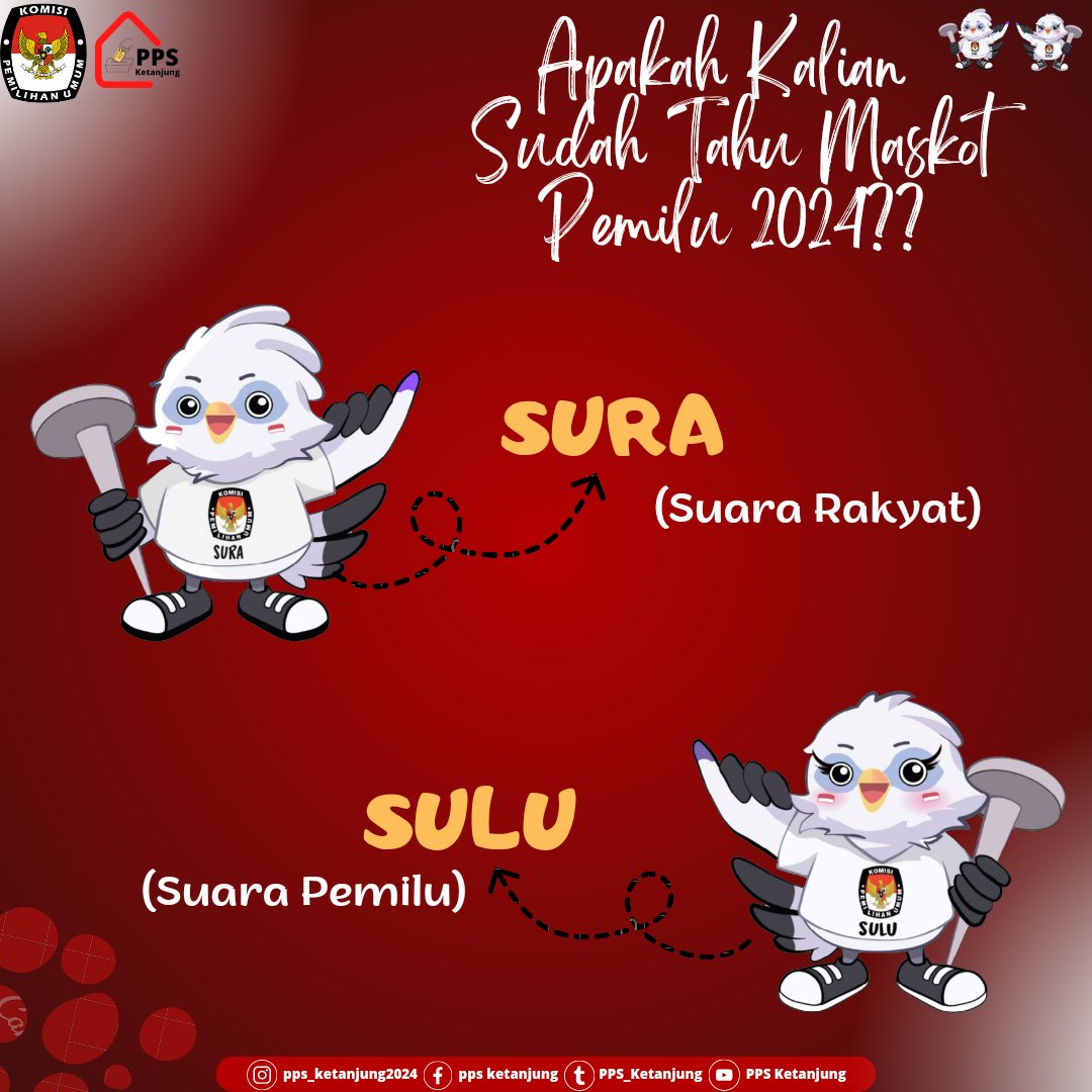 PPS Ketanjung on Twitter: "Haiii #temanpemilih Pada pemilu tahun 2024 KPU mengusung maskot ...