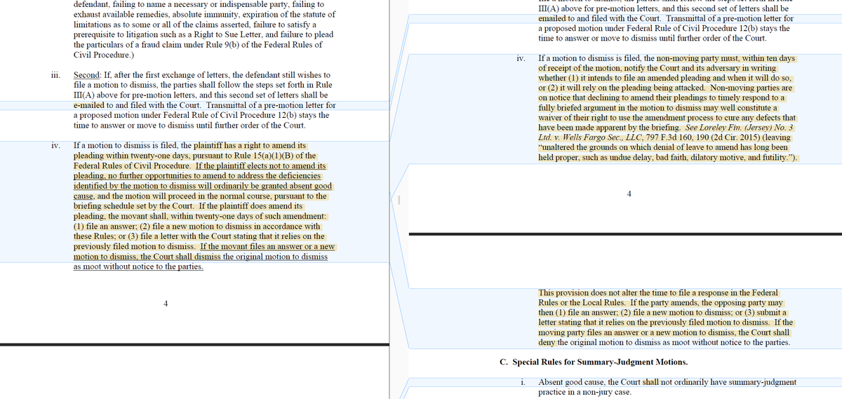 Mr. Huber🔥🦅🔥 on Twitter: "Judge Torres adjusted her individual practice rules in early March ...