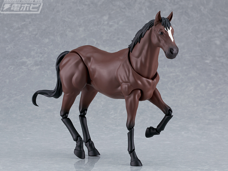 電撃ホビーウェブ on Twitter: "【150RT】#figma サイズの #馬 が登場！毛色は美しい白とスタンダードな茶色の2種同時展開で、鞍やくつわの無い、より野生に近い姿で ...