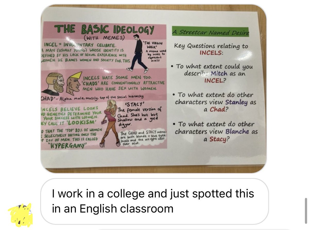 Lily O’Farrell on Twitter: "Obsessed with this English teacher who’s using my incel cartoon to ...