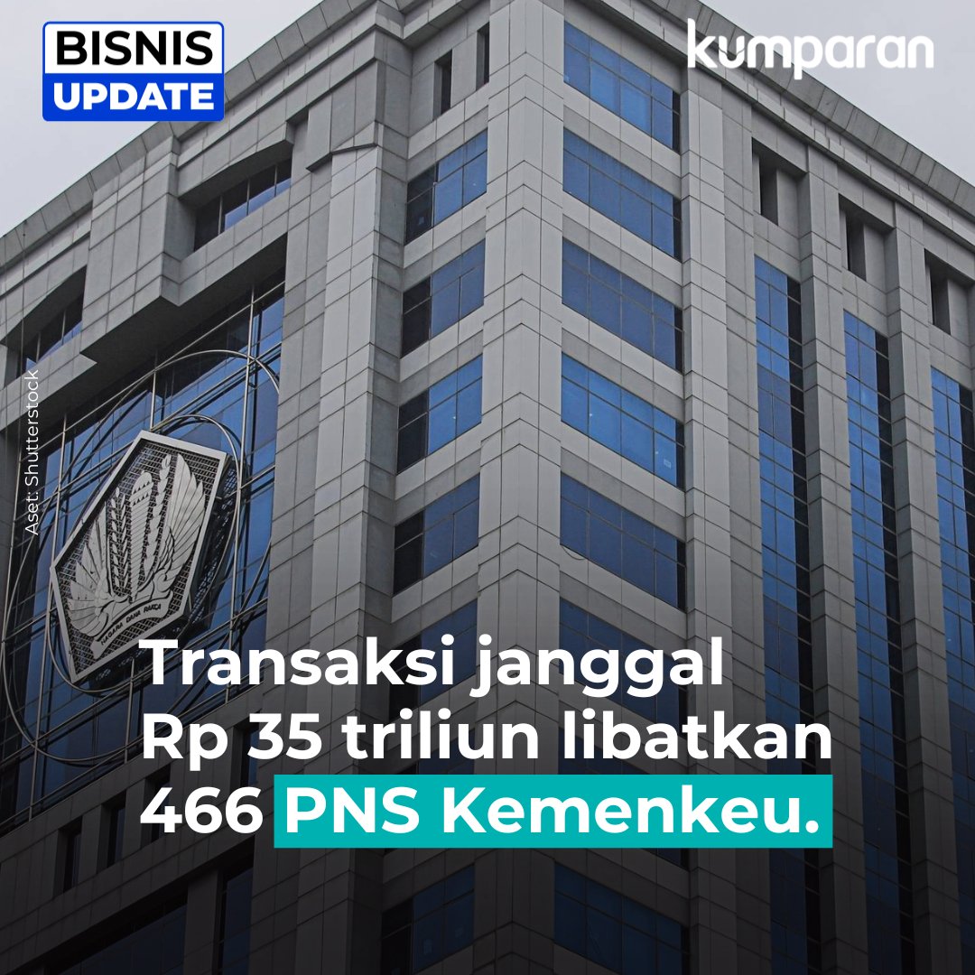 kumparan on Twitter: "Kementerian Keuangan menjelaskan soal transaksi mencurigakan Rp 349 ...