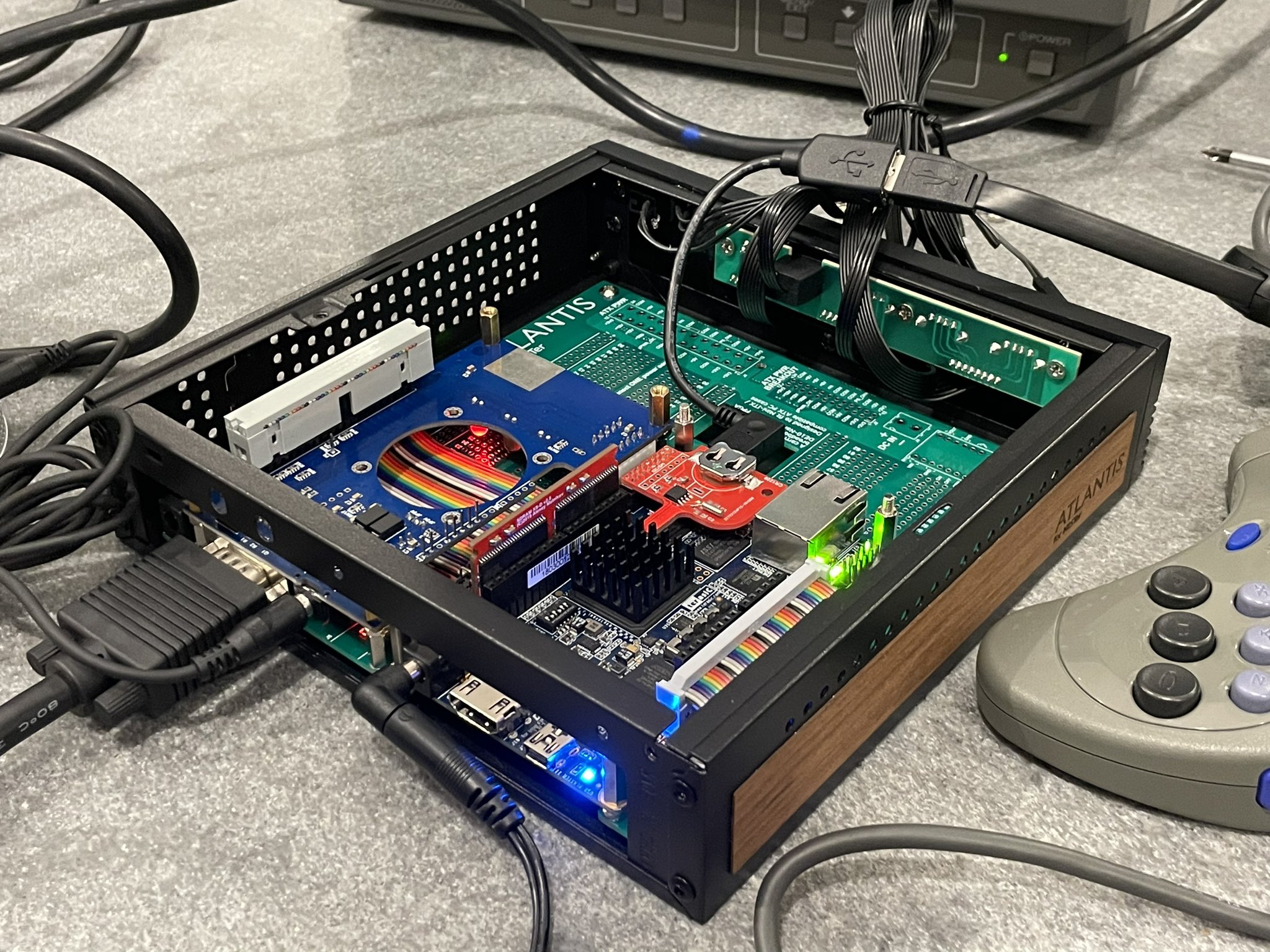 ATLANTIS for MiSTer on Twitter: "Experimenting with side-by-side #MiSTerFPGA Analog I/O board ...