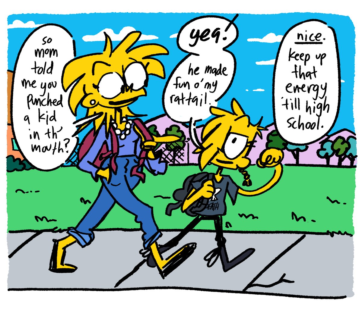「lisa n bart n maggie 」|connorの漫画