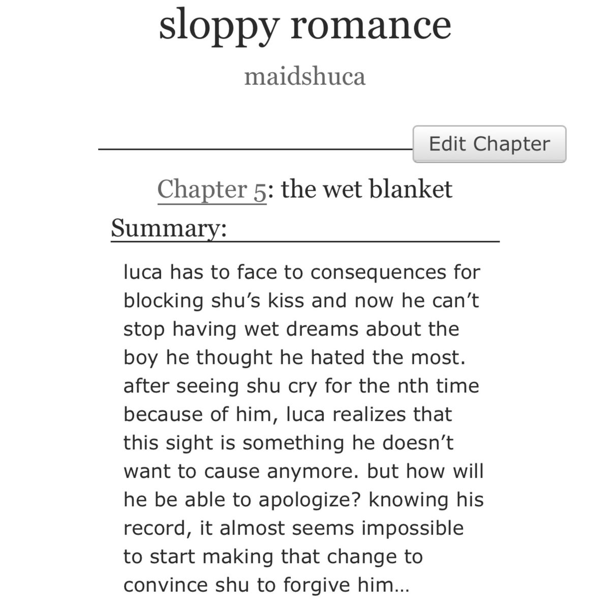 miyano 🥭 on Twitter: "sloppy romance: CHAPTER 6 | shuca ah, finally! the next chapter :) now you ...