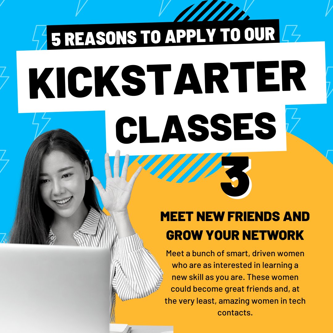 Code First Girls on Twitter: "📢 SIGN UP FOR APRIL CLASSES! 🗓️ 💙 100% Free ️ 🧡 8-week Courses in ...