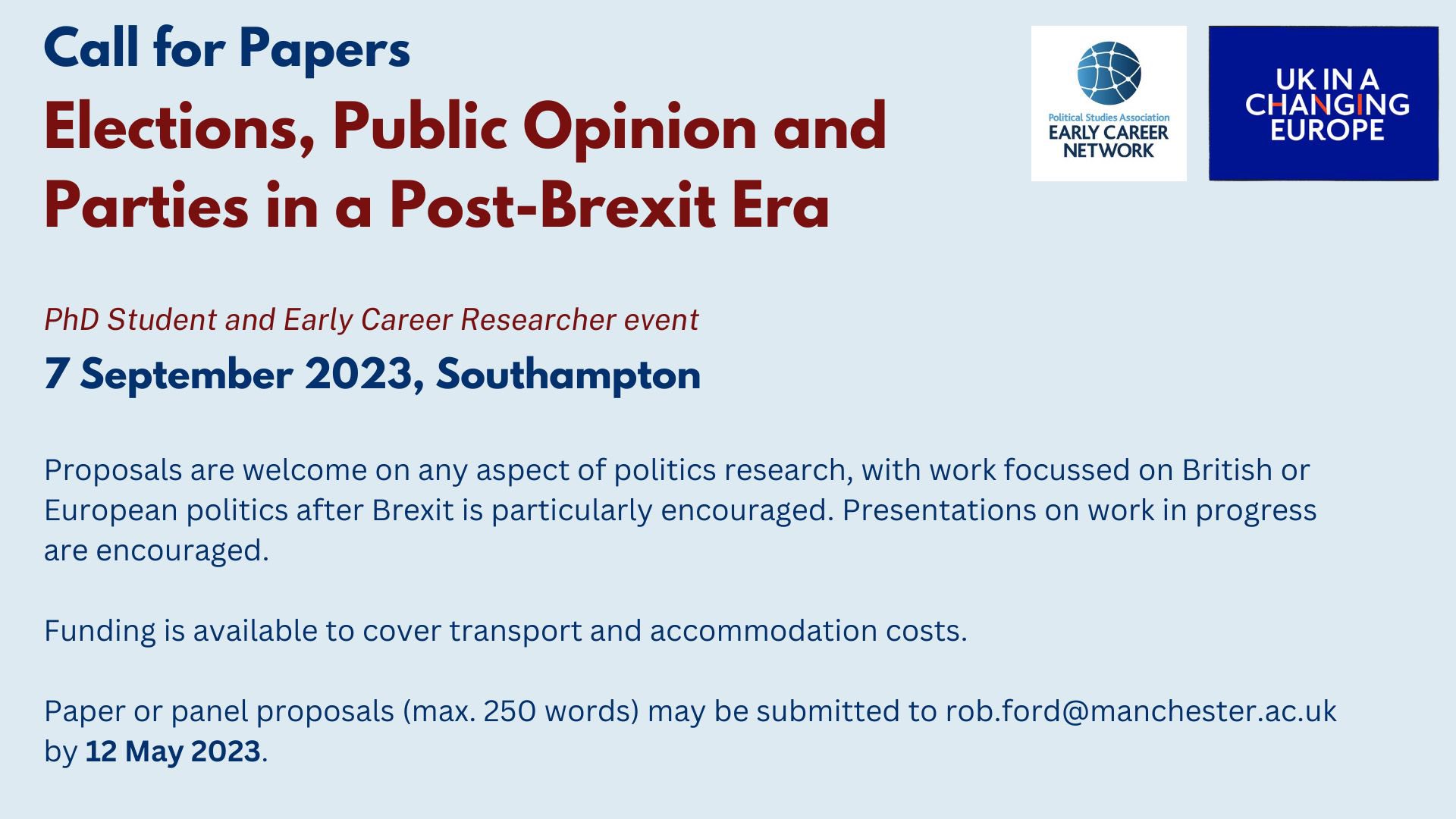 PSA ECN on Twitter: "🚨Call for Papers We are thrilled to announce the Call for Papers for a PhD ...