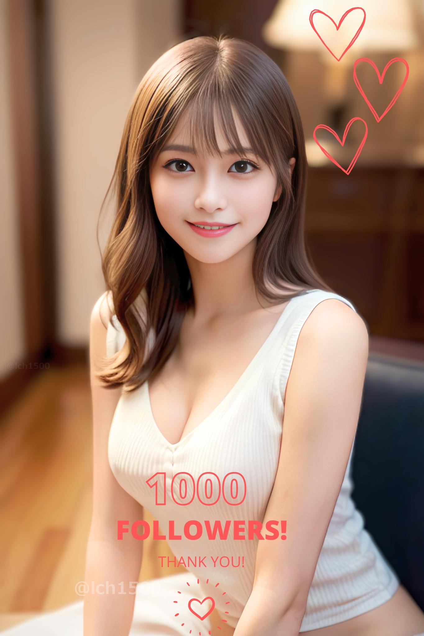 Lch1500 Ai美少女creator On Twitter 1000 フォローありがとうございます みなさまのいいね、リツイートの