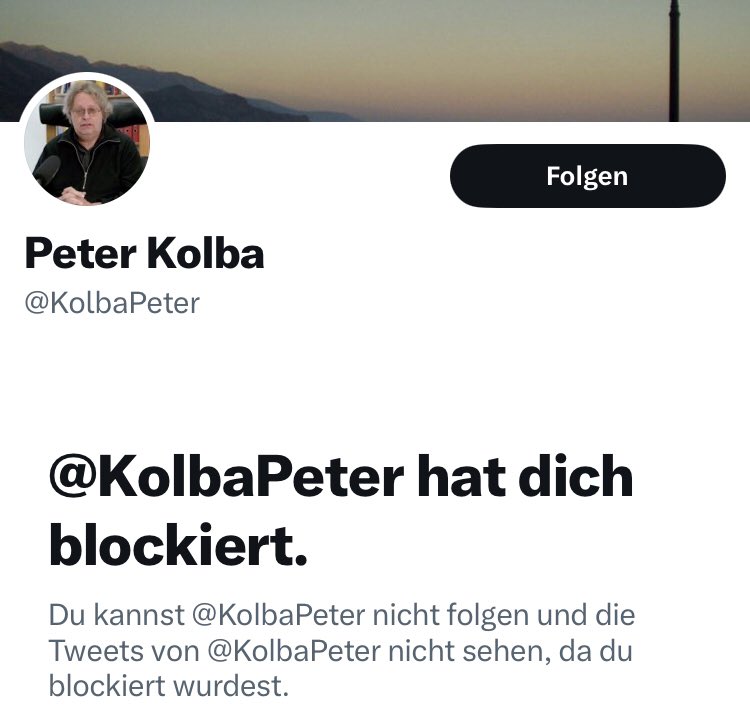 Ralph Janik on Twitter: "Peter Kolba hat mich blockiert, nachdem ich ihm offen gesagt habe dass ...