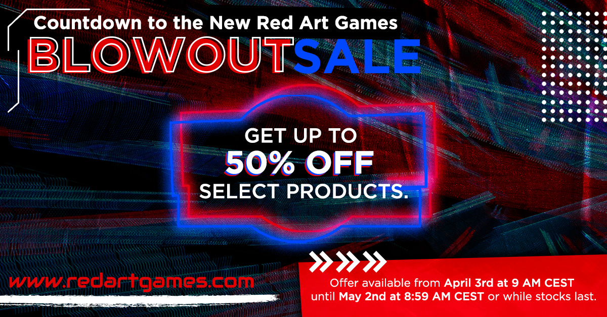 RED ART GAMES on Twitter: "Our Countdown to the New Red Art Games Blowout Sale is now under way ...