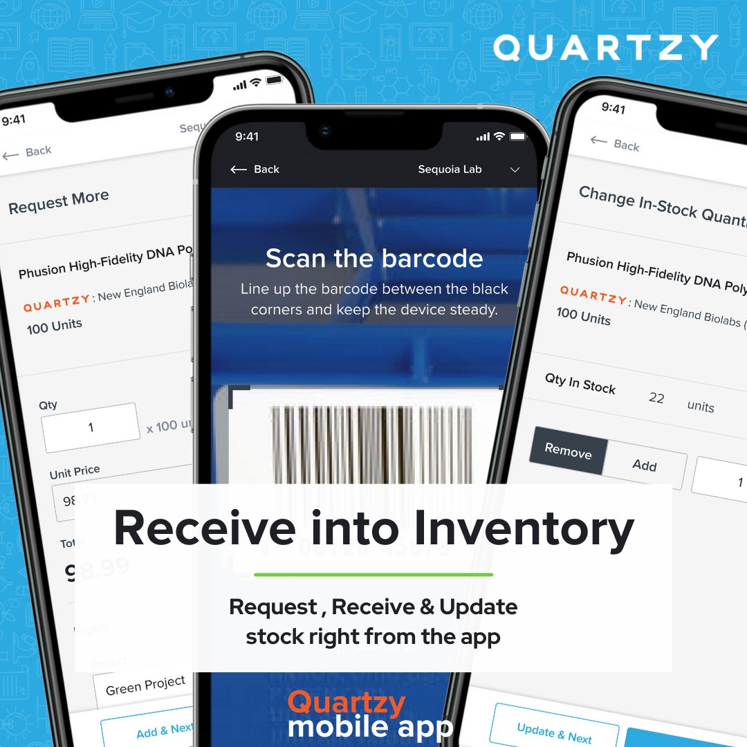 Quartzy on Twitter: "With just a scan, you can reconcile your orders received & add to your ...