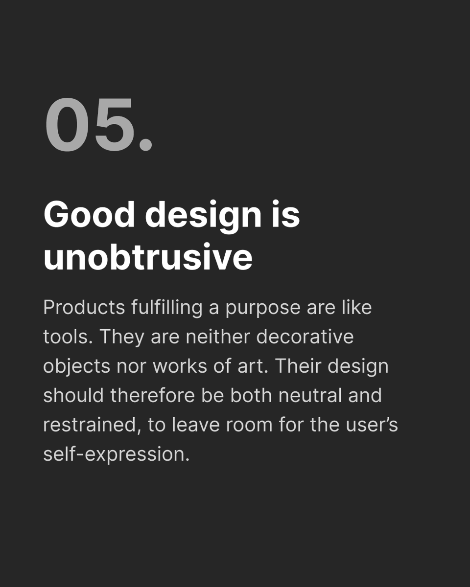 🔟 Principles for Good Design By Dieter Rams 🧵 A thread 👇 #ux #uxdesign ...