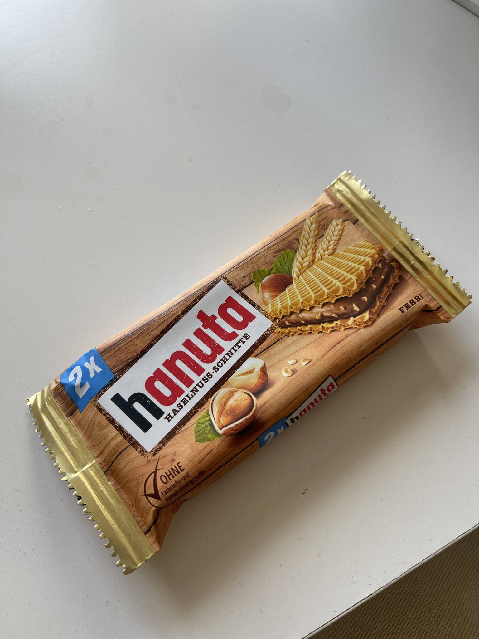 Hanuta Haselnuss Schnitte