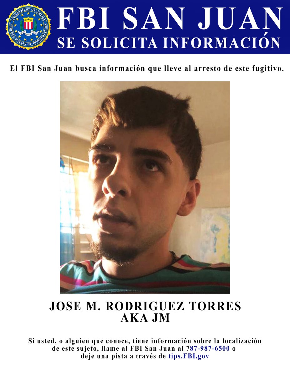 FBI San Juan on Twitter: "FBI San Juan busca información que lleve al arresto de Jose M ...