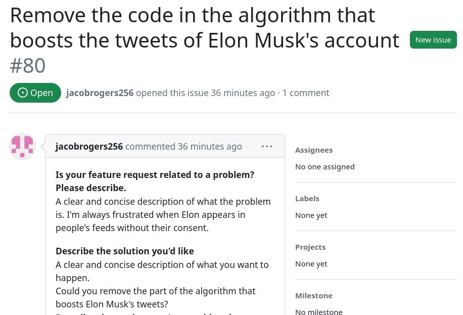 Aethertech on Twitter: "For a beautiful moment in time they forgot to disable issues and PRs on ...