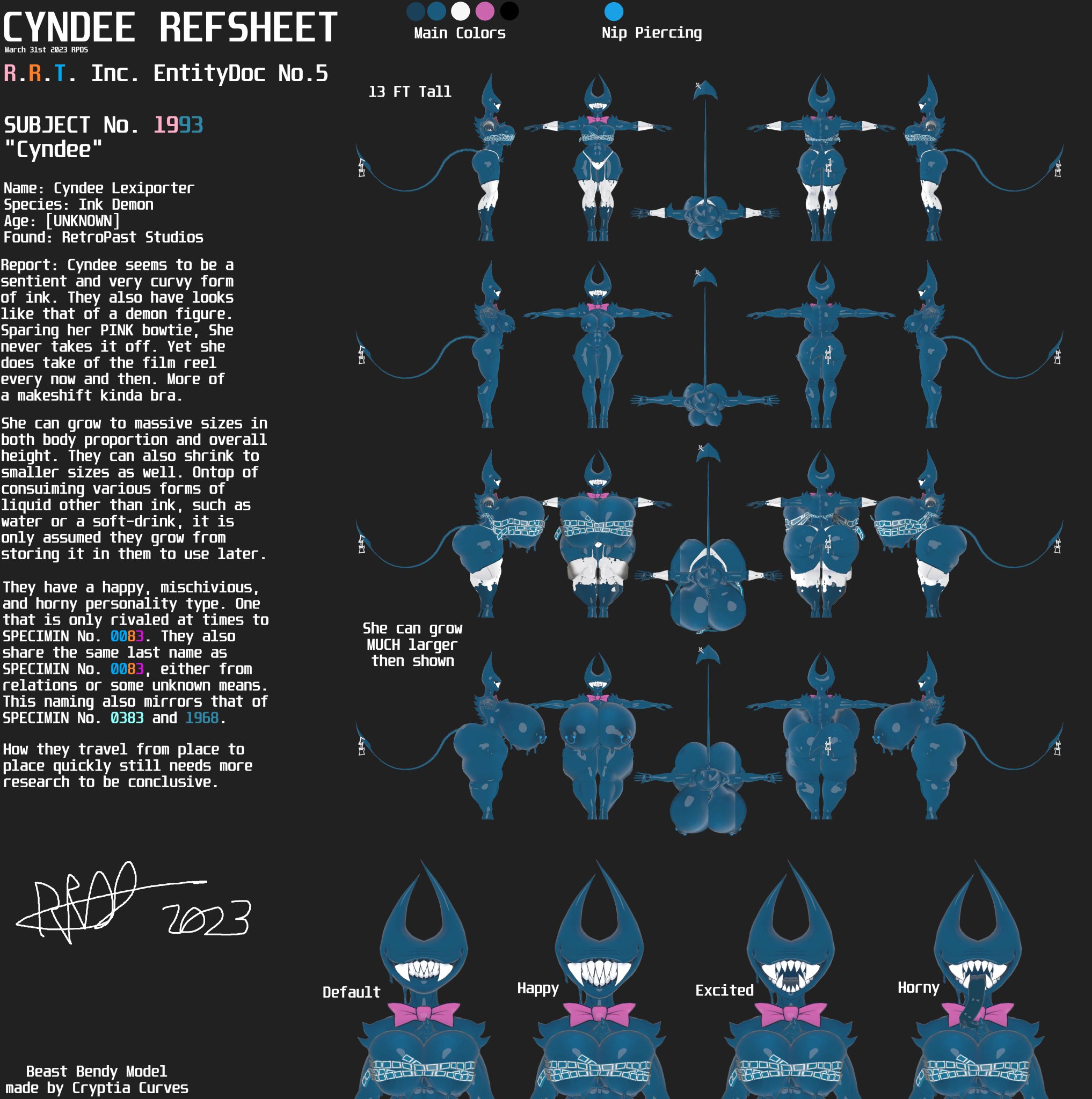Cyndee L. 🏳️‍⚧️ on Twitter: "I Introduce my "newest" OC, Cyndee! Now with a refsheet! What do y ...