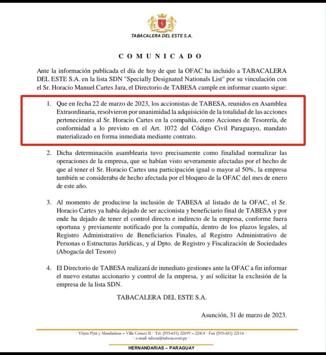Acertijo On Twitter Rt Enriquegamarra Cartes Compró Farmacenter Por U 42 Millones