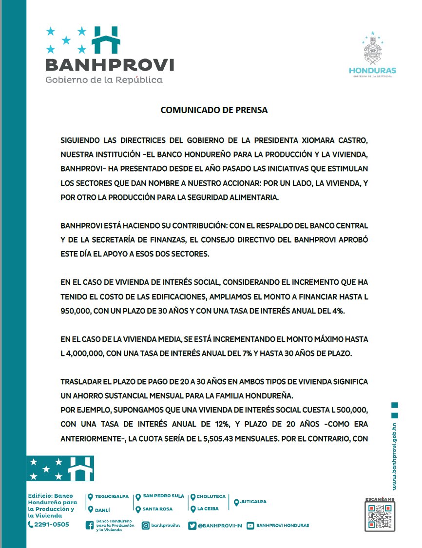 BANHPROVI HN on Twitter: "El Presidente Ejecutivo del BANHPROVI, Lic. Edwin Araque B. hace de ...