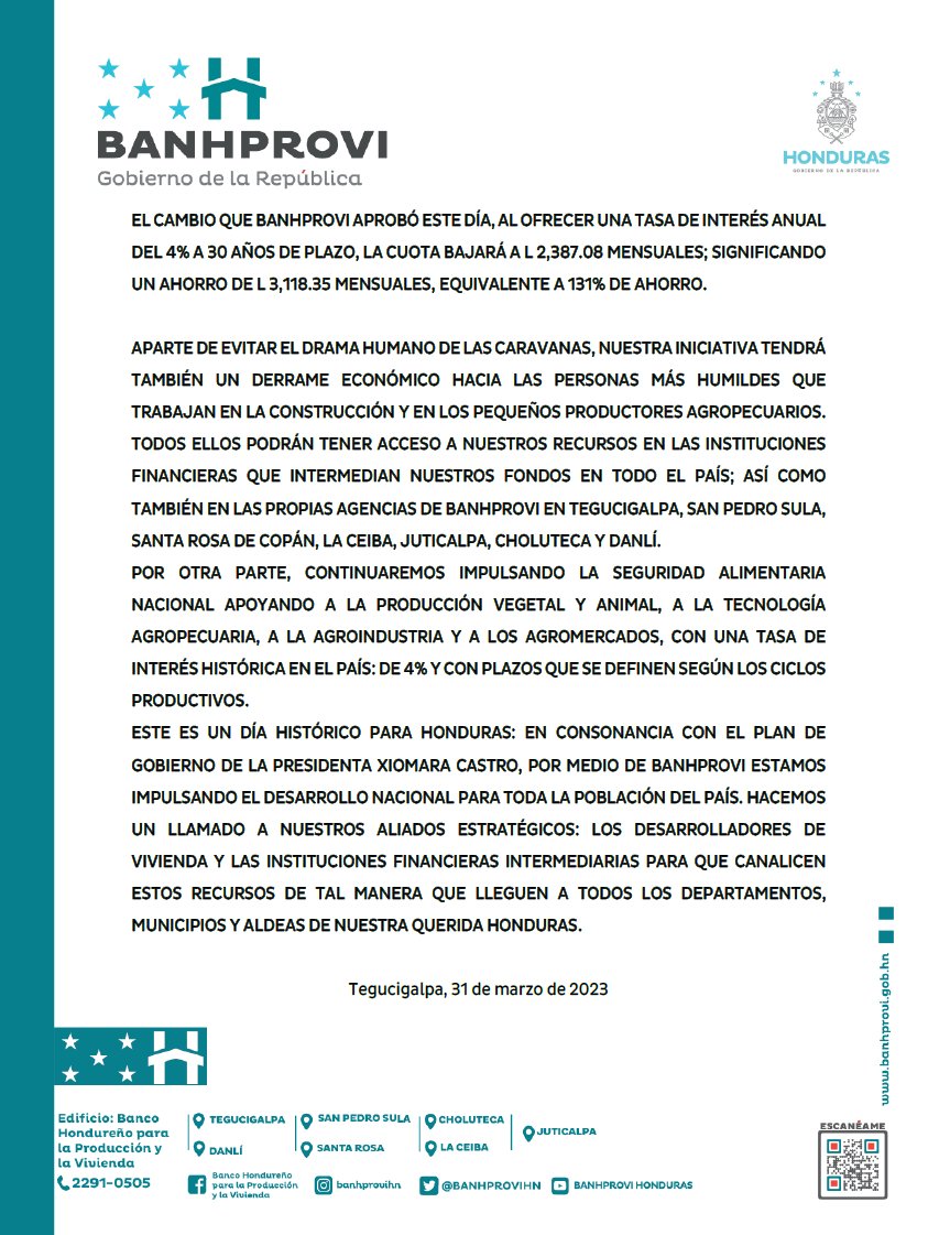 BANHPROVI HN on Twitter: "El Presidente Ejecutivo del BANHPROVI, Lic. Edwin Araque B. hace de ...