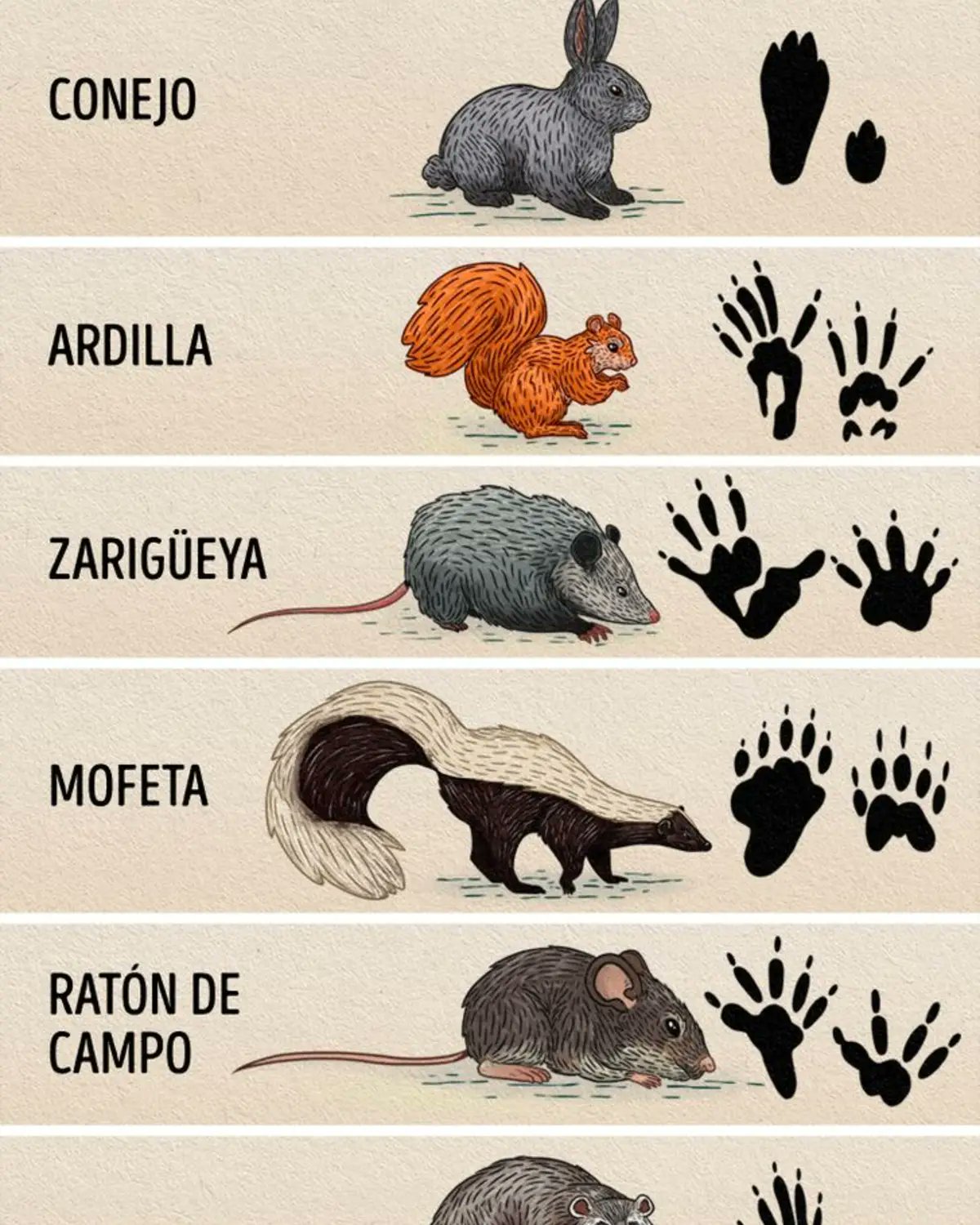 Huellas De Zarigüeya