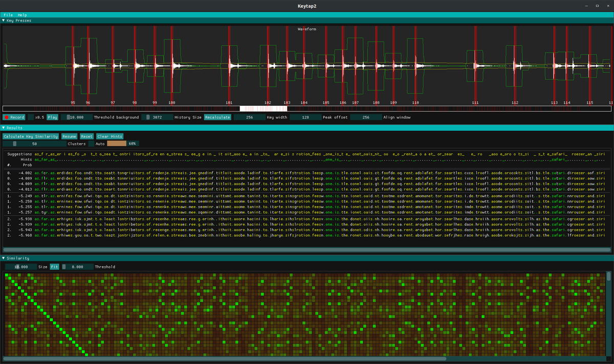 Ptrace Security GmbH on Twitter: "Acoustic keyboard eavesdropping https://github.com/ggerganov ...