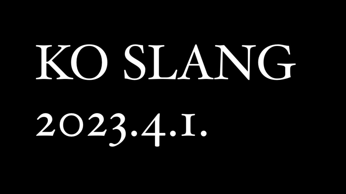 KO_SLANG(@KO_SLANG) - Twilog (ツイログ)