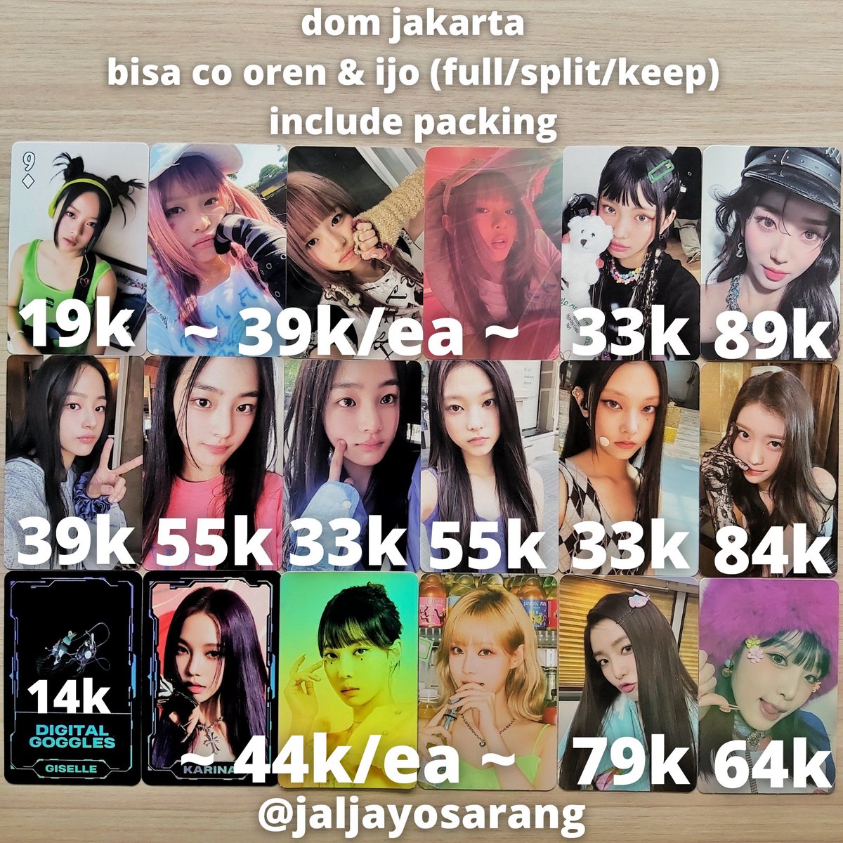 NWJNS! OPEN DM on Twitter: "nwjns! wts aab pc gg aespa newjeans rv stayc new jeans nj hanni sg23 ...