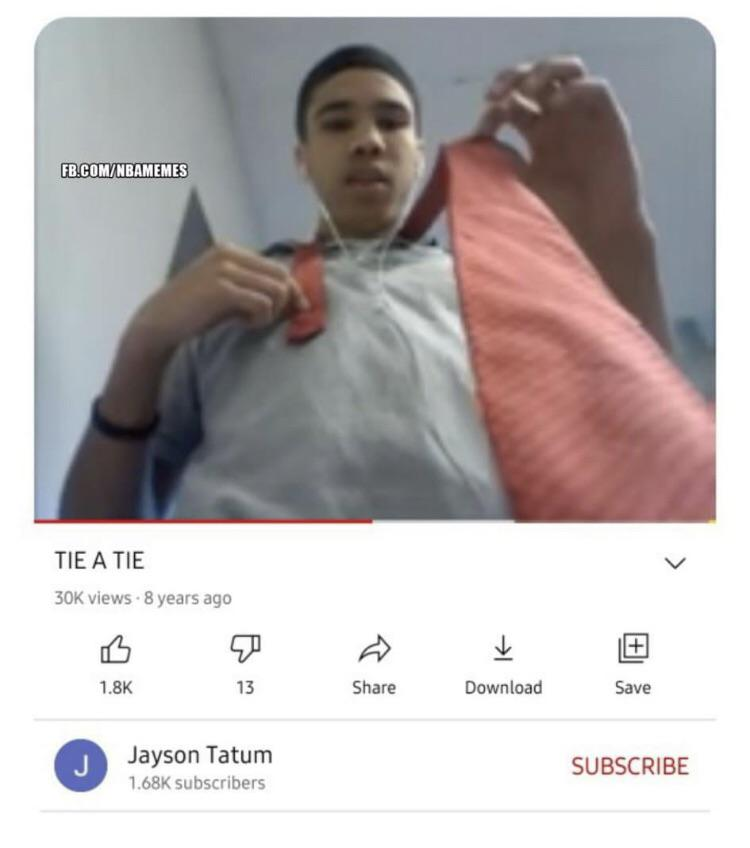 NBA Memes on Twitter: "This YouTuber named Jayson Tatum has 79 points without a turnover over ...