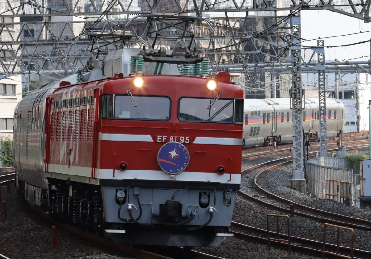 エンジェルフェイス on Twitter: "2023/4/1 カシオペア紀行 青森行 9011レ EF81 95+E26系12B #カシオペア紀行 #EF81"