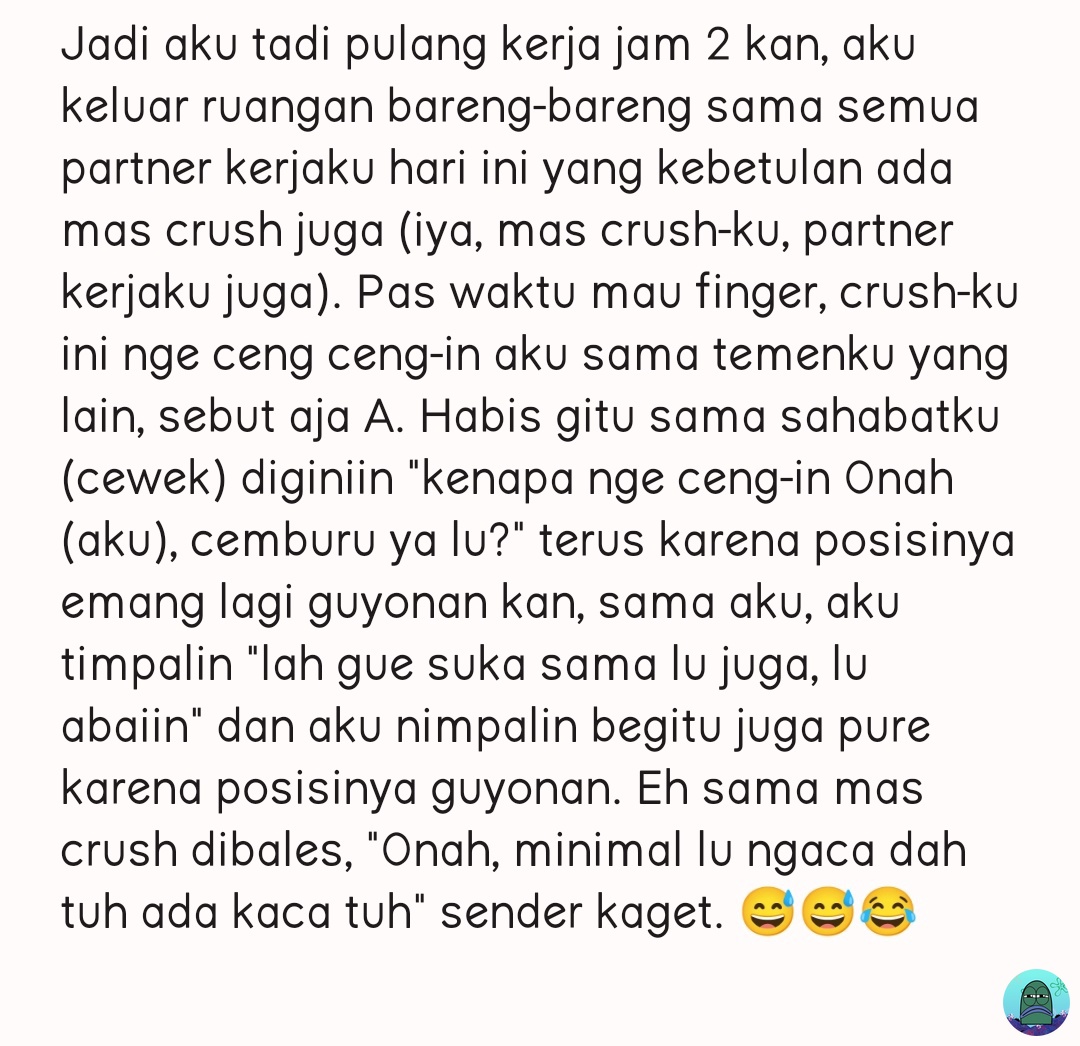 Tanyarl 💚 on Twitter: "Tanyarl tolong jangan garam garam banget ya, aku mau numpang cerita ...