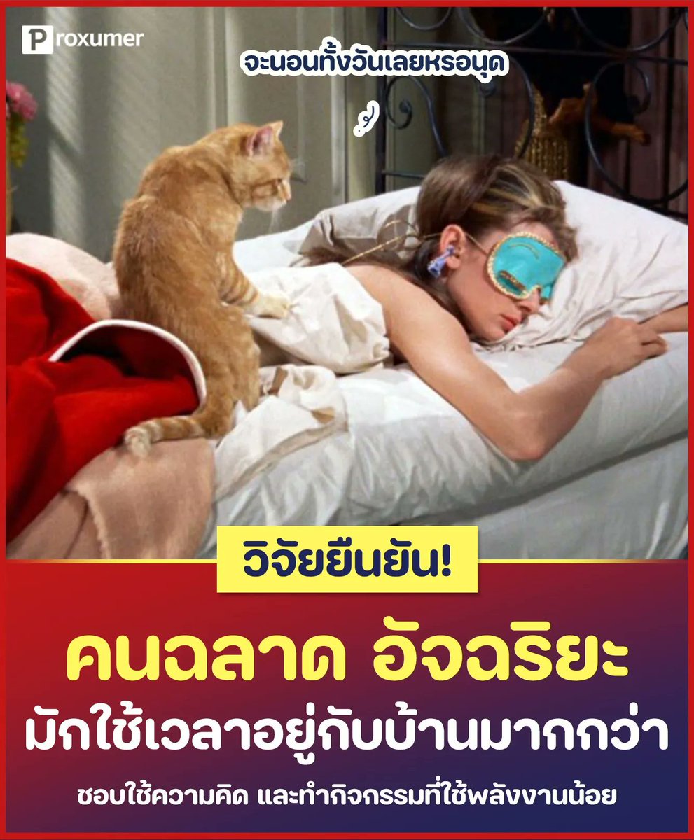Proxumer - โปรโมชั่น on Twitter: "📣 วันหยุดไม่ได้ไปไหน ขอนอนต่อแล้วกัน!! #ผลการวิจัยยืนยัน คน ...