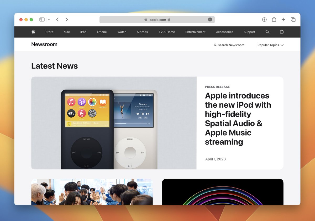 Basic Apple Guy on Twitter: "Apple introduces the new iPod! 🎶 https://apple.com"