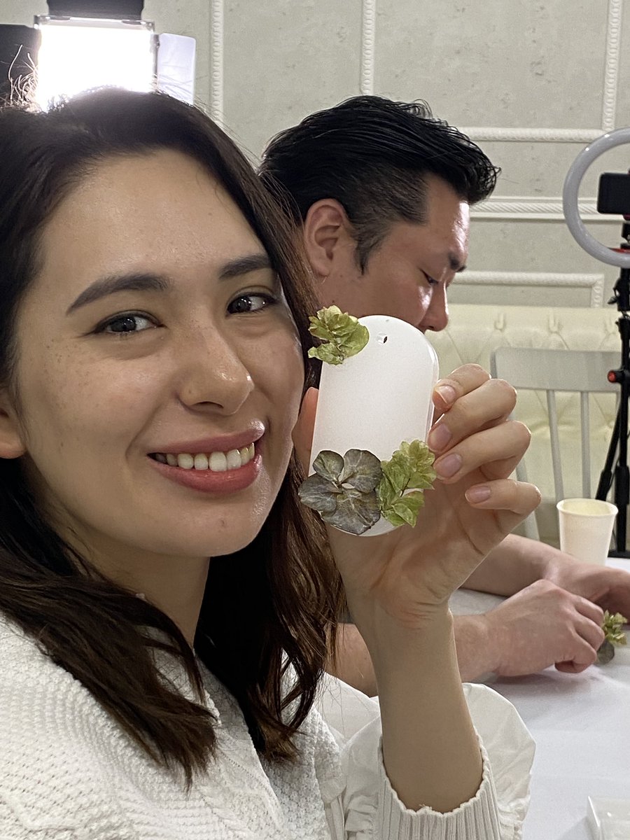 パパ@Ebisu on Twitter: "今朝はぽんがし社長@kojemi77 の朝会『いとおかし会』うさこちゃん@usakorakuraku の" お花のアロマワックスサシェ" の ...