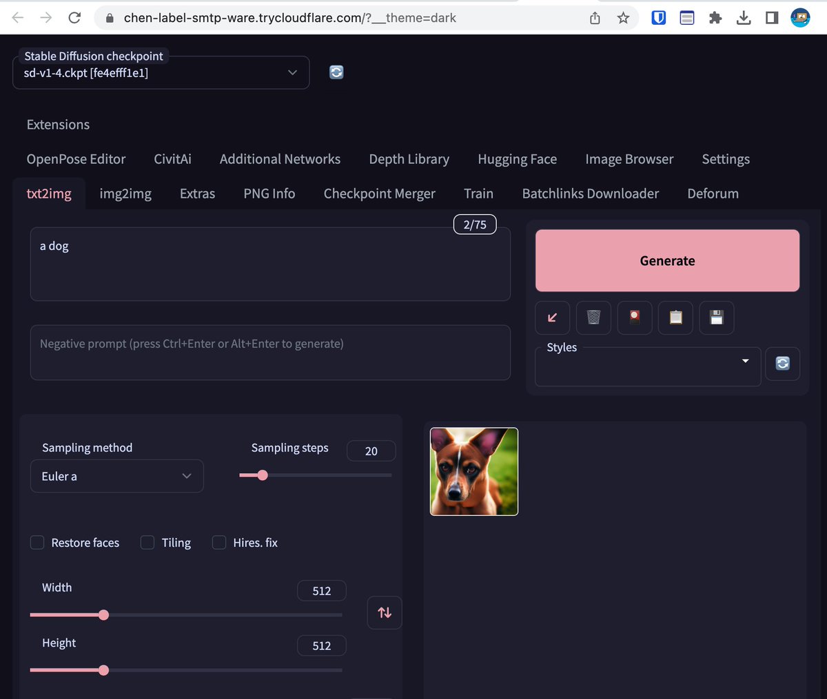 stable-diffusion-webui + ControlNet 现在用起来也太简单了吧，在 Colab 上一键就可以部署好，分分钟生成一大堆美女图 - Thread from ...