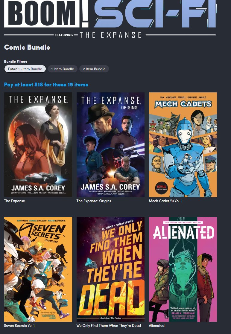 Wario64 on Twitter: "Humble Comic Bundle: Boom! Sci-Fi featuring The Expanse https://bit.ly ...