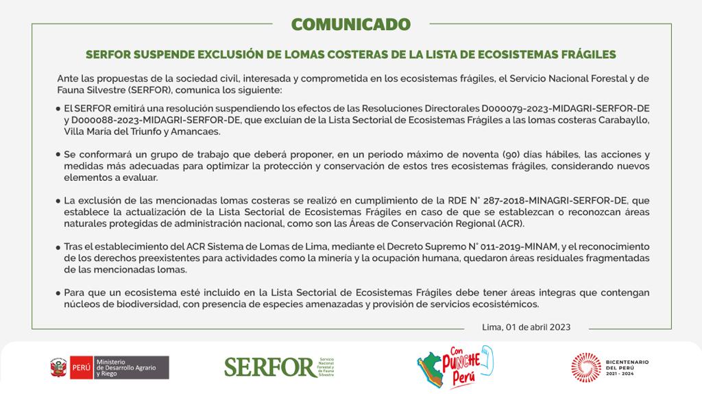 Serfor Perú on Twitter: Serfor Perú on Twitter: