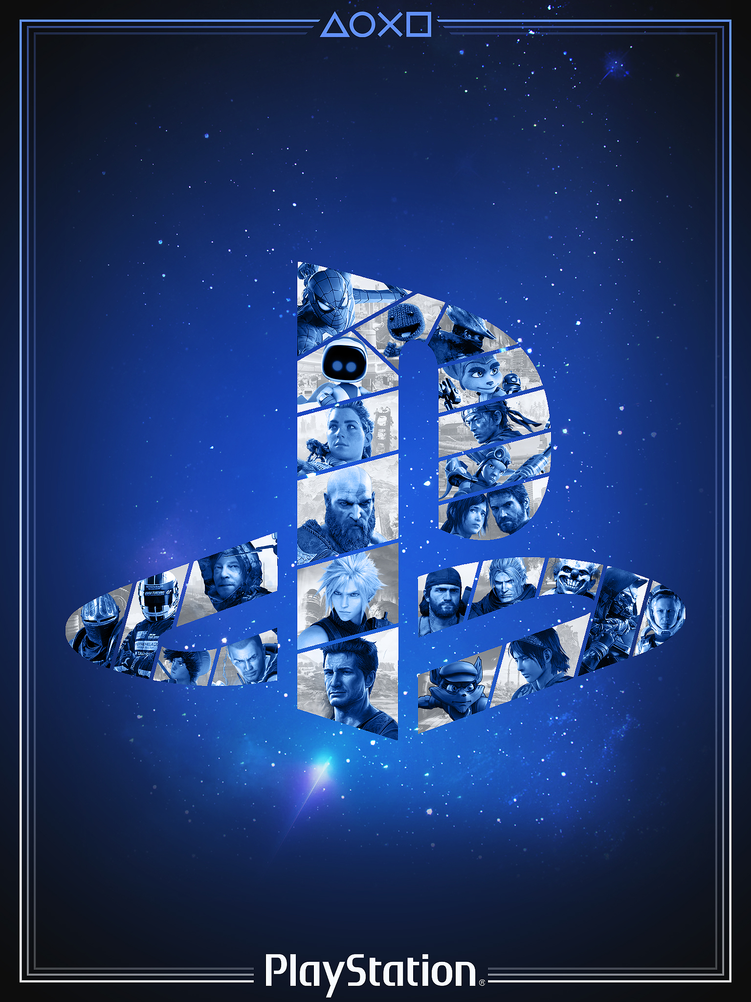 Playstation Blue Wallpaper Produkte Buergofol