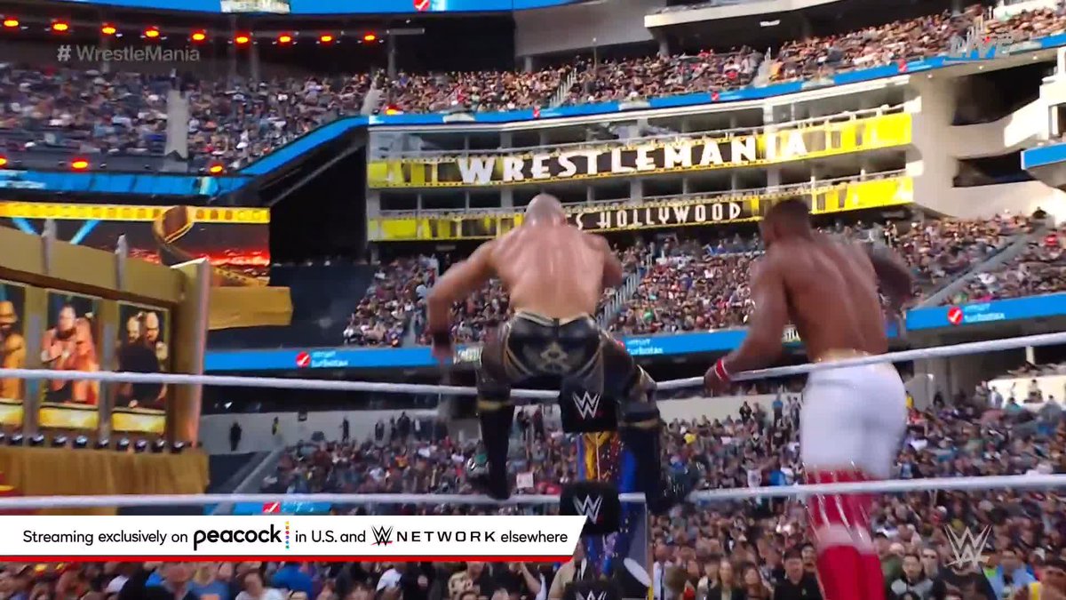 WWE on Twitter: "EVERYONE felt that one!!! #WrestleMania"