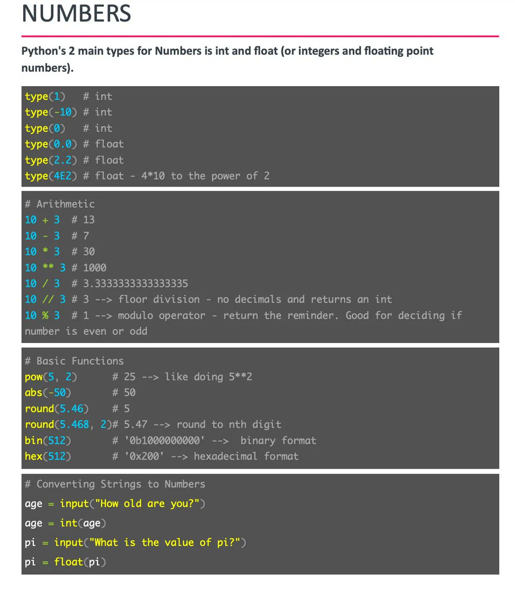 Data Science Dojo On Twitter Rt Gppulipaka A Comprehensive Python Cheat Sheet Bigdata 3767