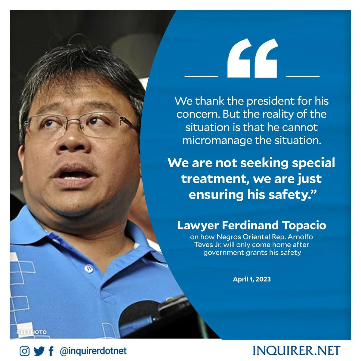 Inquirer on Twitter: "Despite a request from President Ferdinand Marcos Jr., a lawyer of ...