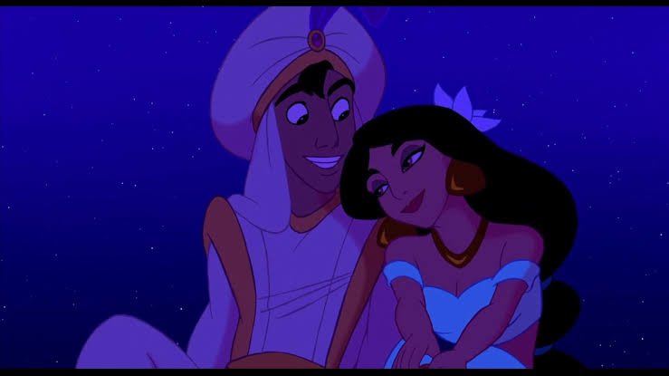 Princess Jasmine And Aladdin Love