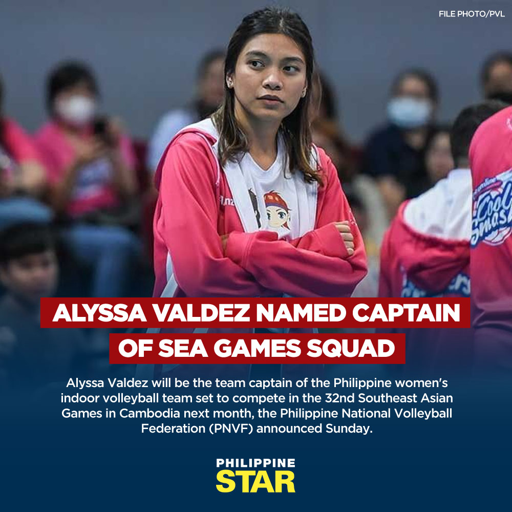 The Philippine Star on Twitter: "GO, TEAM CAPTAIN ALYSSA! 🏐 Alyssa Valdez is joined by her ...