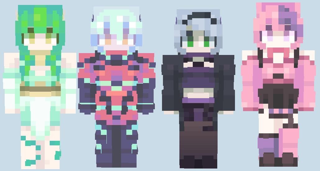 Minecraft Squid Girl Skin