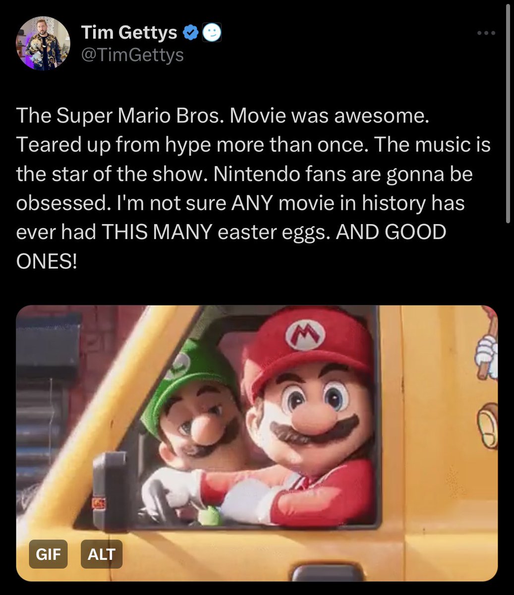 Film Updates On Twitter First Reactions To ‘the Super Mario Bros