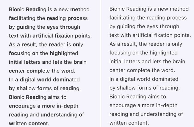 Have you tried bionic reading? - Thread from Alex & Books 📚 ...