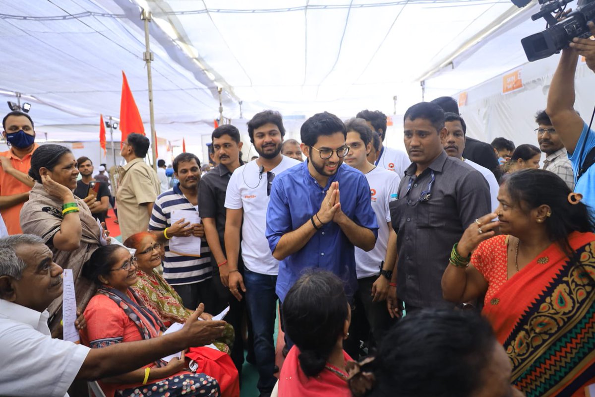 Aaditya Thackeray on Twitter: "Today, we conducted a health camp in Worli’s Veer Jijamata Nagar ...