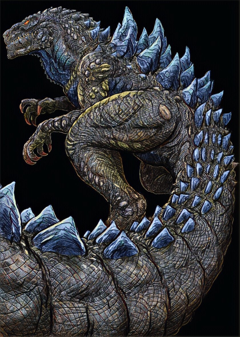 Godzilla 1998 Drawings