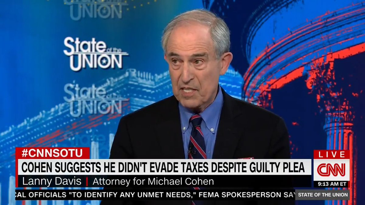 "He has been forthcoming with every investigator." Lanny Davis, the attorney for former Trump ...