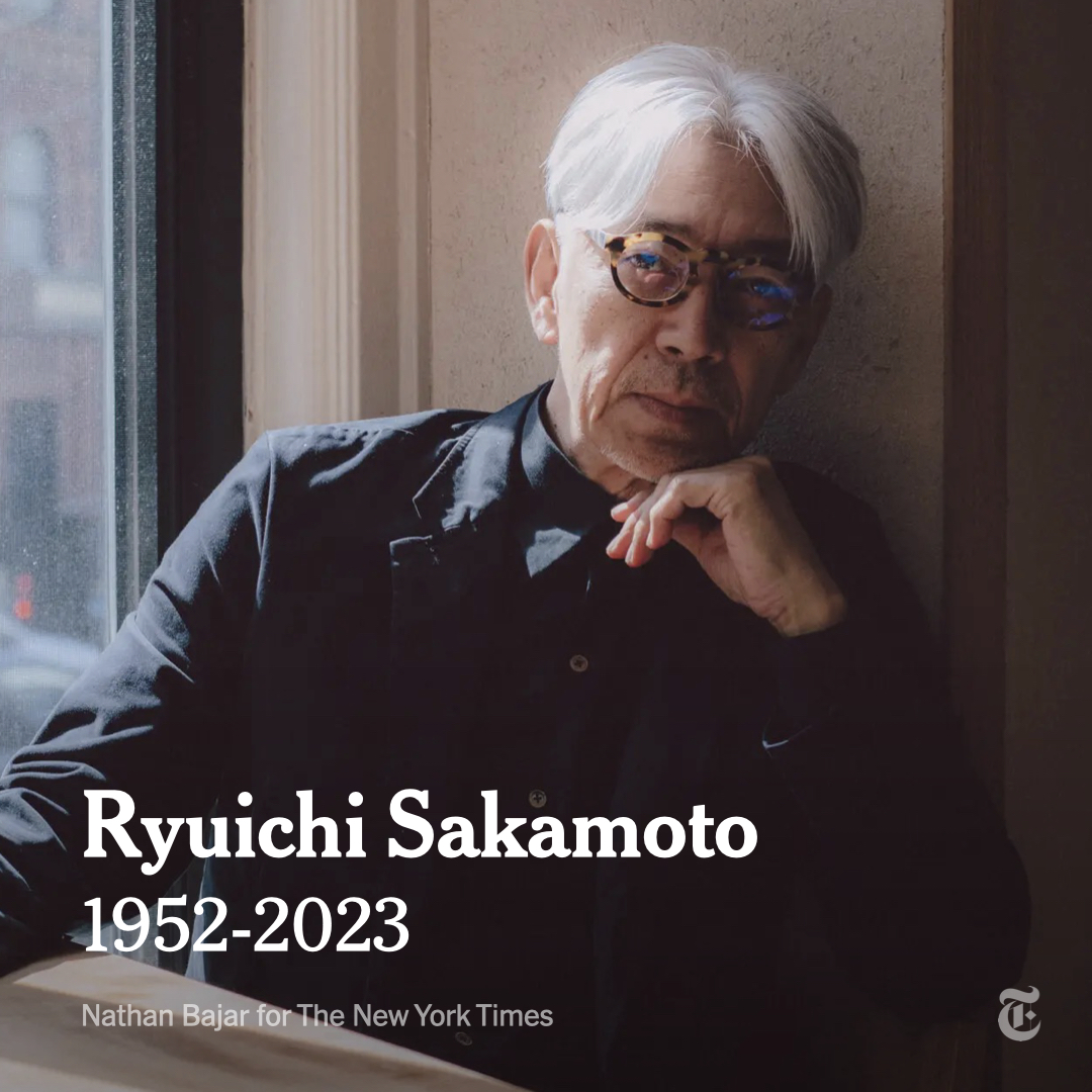 The New York Times on Twitter: "Breaking News: Ryuichi Sakamoto, the Oscar-winning Japanese ...